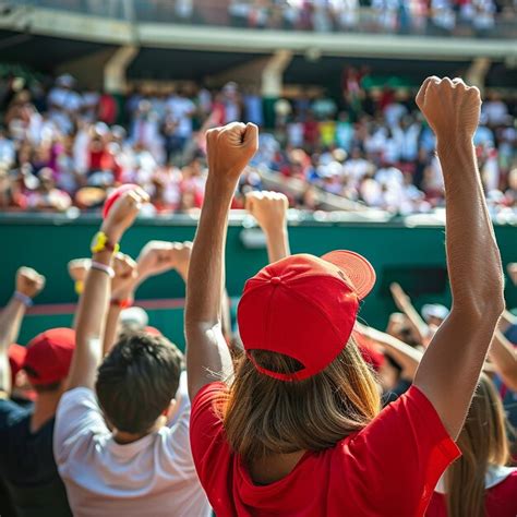 Premium Photo Lot People Cheering Tennis Arena Crowd Excitement