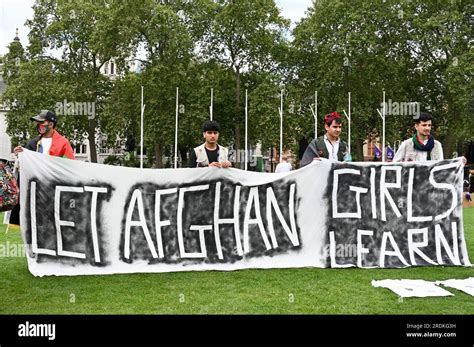 Protest Calling For Education For Afghan Girls Who Have Been Excluded