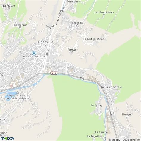 Plan Albertville Carte De Albertville 73200 Et Infos Pratiques