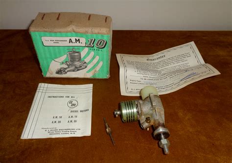1970s Am10 Diesel Motor For 1cc Model Aircraft Mullard Antiques And