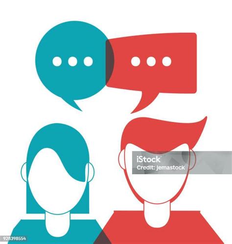女人和男人的氣泡圖示人的設計向量圖形向量圖形及更多人圖片 人 圖像式社交媒體 團結 Istock