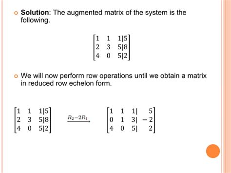 Gauss Jordan And Guass Elimination Method Pptx Chemistry Science