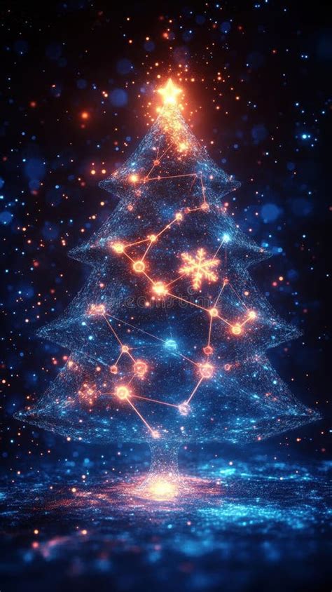 A Christmas Tree Made Of Molecular Structures And Chemical Formulas Scientific Elements Holiday