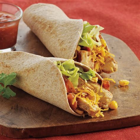 Chicken Cheese Taco Wraps Recipe From H E B