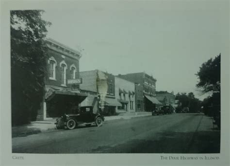 Vintage Postcard Of The Dixie Highway In Crete Illinois