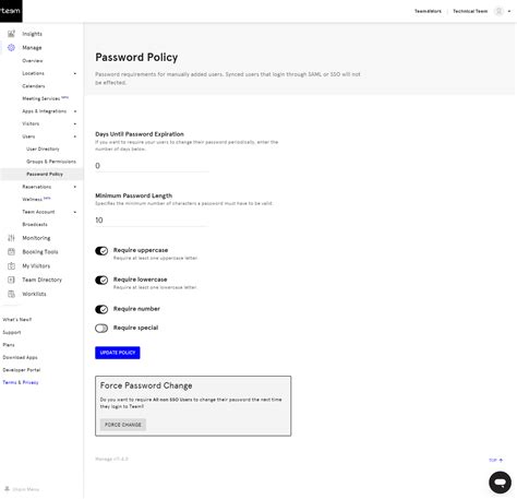Set Up A Password Policy Eptura Knowledge Center