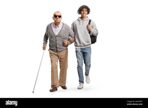 Blind Person With Stick