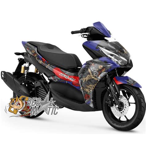 Jual Decal Aerox Full Body Stiker Aerox 155 NVX OLD NEW Devil Cry