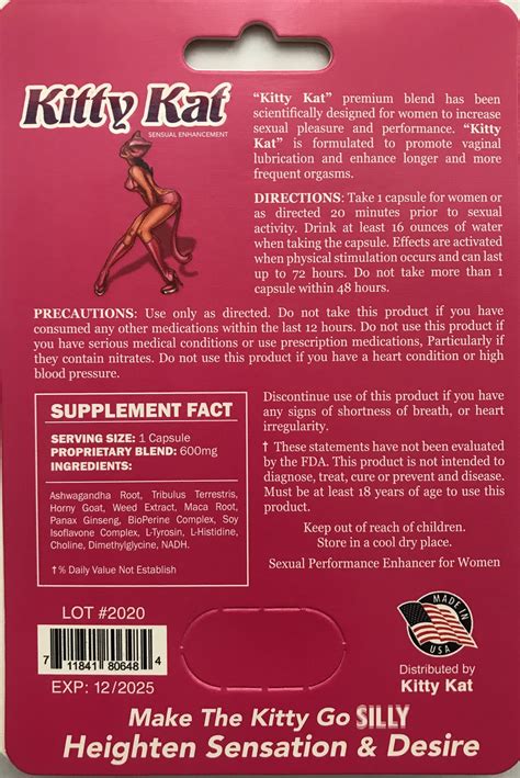 Kitty Kat Female Sensual Enhancement Pill The Power Night