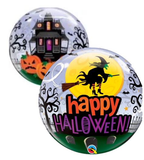 Globos Burbujas Marca Qualatex BUBBLES Happy Halloween GloboMagic