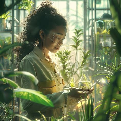 Environmental Scientist Cinematic Reality With Bright Background