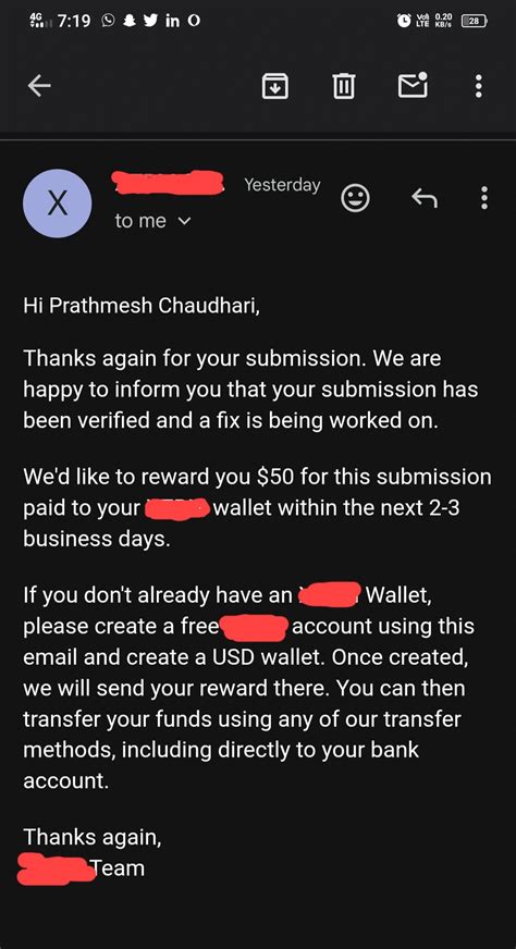 prathmesh chaudhari on linkedin bugbounty ethicalhackibg cybersecurity webapppentest