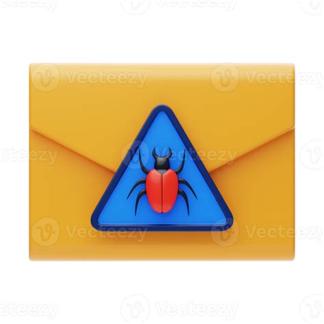 Email Virus Threat 3d Icon Spam Email Virus 3d Icon 44451261 Png