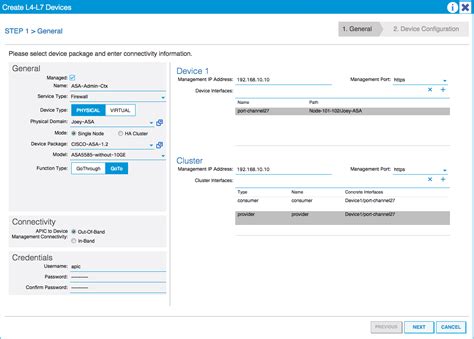 Configure And Deploy A Two Node Service Graph With ASA Multi Context And NetScaler 1000V Cisco
