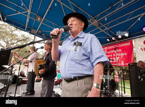 Texas Style Conjunto Music Band Plays At A Church Festival In Austin