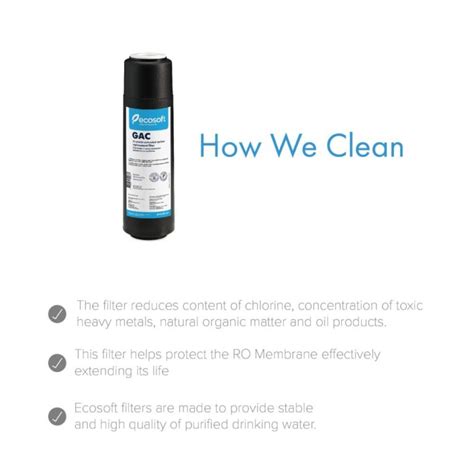 Water Filter Ecosoft Standard 3 Stage System With Faucet H2o