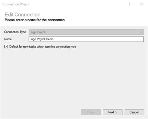 Connecting To Sage 50 Payroll Workflow