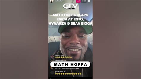 Math Hoffa Goes Off On Former Host Sean Bigga Esso And Hynaken Youtube