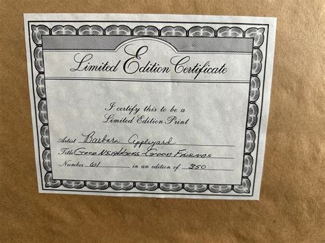 Barbara Appleyard Limited Edition Print With Coa Bt243 9801