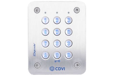 Clavier Codé Digicode® Inox Encastré Lumineux 3 Relais L Cdvi