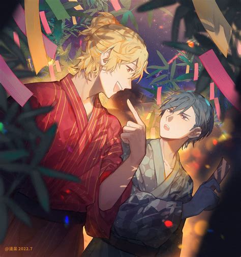 Miyasumi Tatsuru And Shiratori Mikoto Rymans Club Drawn By