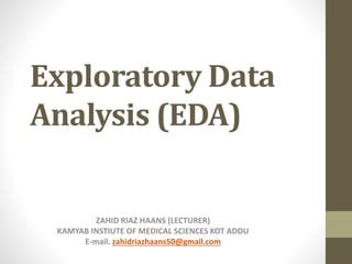 Exploratory Data Analysis EDA Pptx Computing Technology Computing
