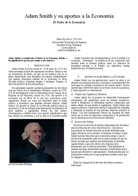 Adam Smith Monopolios Defensa Del Libre Mercado Y Crítica Al