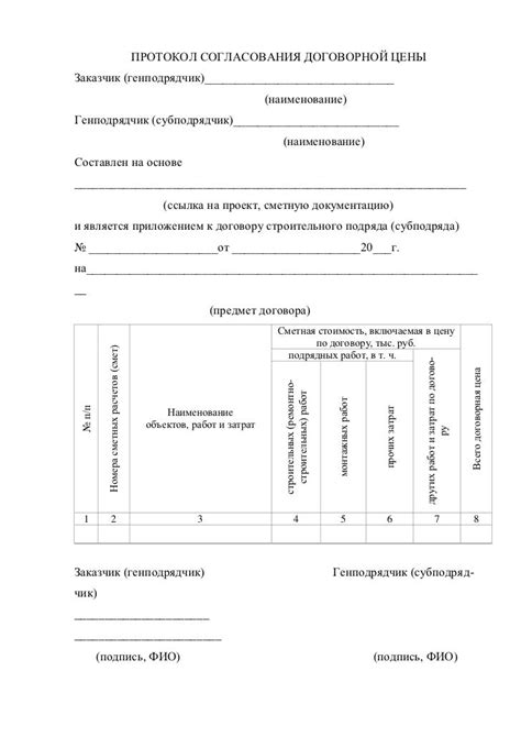 Протокол согласования цены к договору образец Breakvequiblinsundes Diary