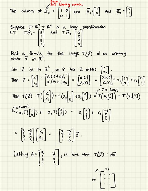 Solution Linear Algebra Matrix Of A Linear Transformation Studypool
