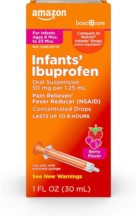 Buy Amazon Basic Care Infants Ibuprofen Oral Suspension Drops 50 Mg