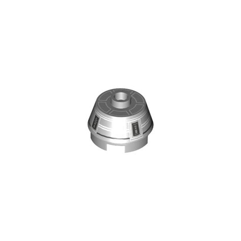 LEGO Medium Stone Gray Brick 2 X 2 Round With Sloped Sides With Gray