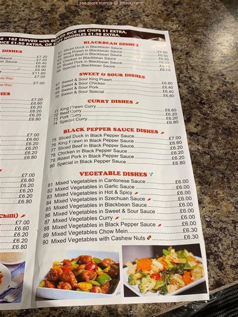 Menu At Jun Yue Restaurant Clitheroe