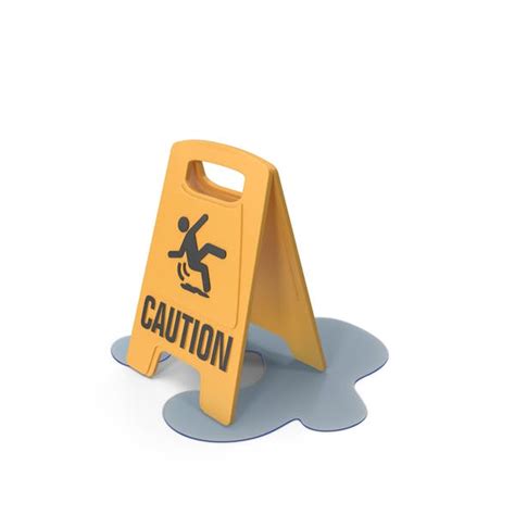 Slippery Surface Caution Sign 3d Incl Attention And Wet Envato Elements