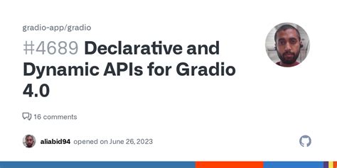 Declarative And Dynamic Apis For Gradio 40 · Issue 4689 · Gradio App