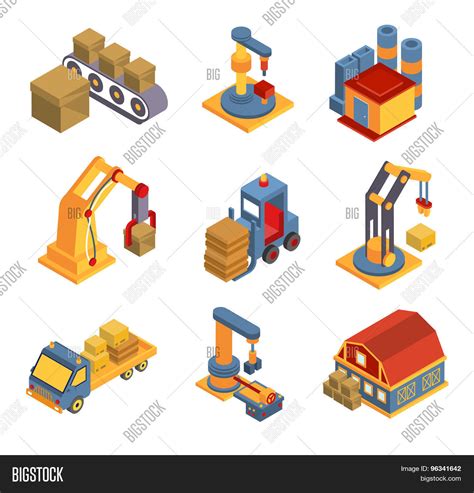 Isometric Factory Vector Photo Free Trial Bigstock