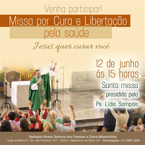 Missa Por Cura E Libertação Pela Saúde Encontro Com Cristo
