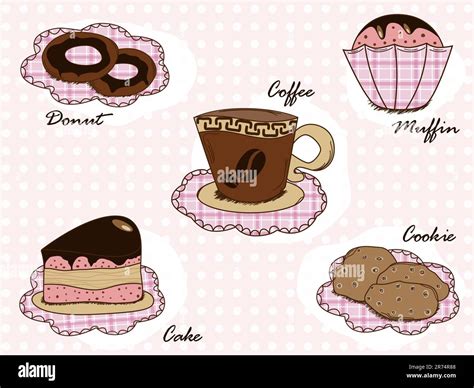 Donut Muffin Stock Vector Images Alamy