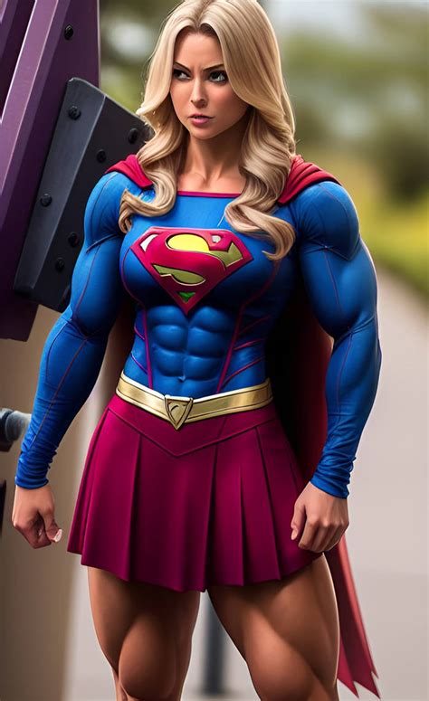 Muscular Supergirl 3 By Maddystark On Deviantart