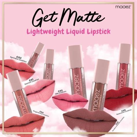 Maaez Lipmatte Cookies Edition Get Matte Lightweight Liquid Sg