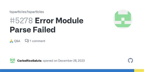 Error Module Parse Failed · Tsparticles Tsparticles · Discussion 5278