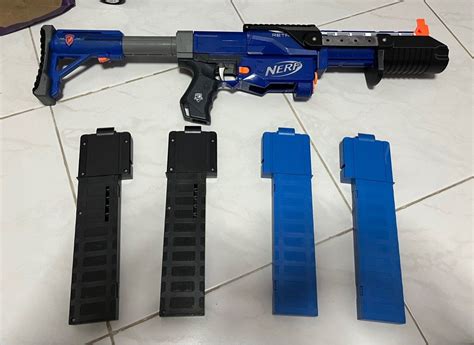 Nerf Retaliator Modded Blaster With Free 4 Artifact Mags Hobbies