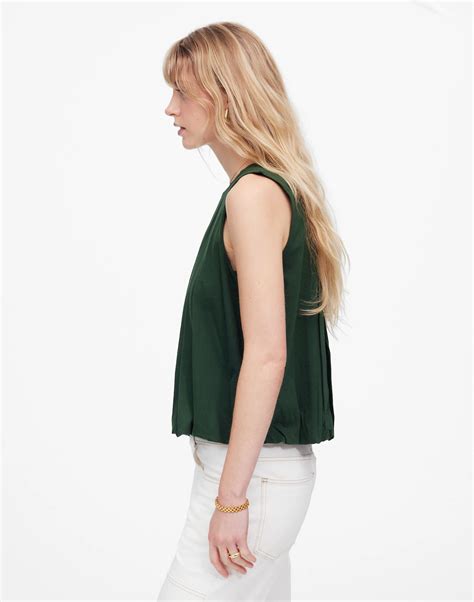 Sleeveless Crewneck Bubble Top Madewell