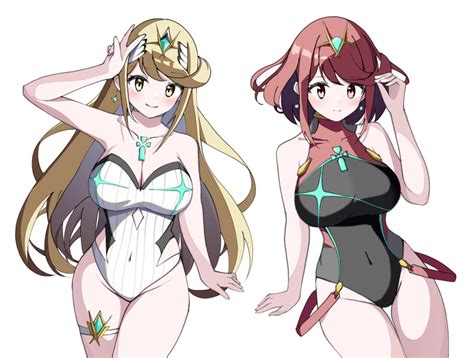Rule 34 Alternate Costume Breasts Female Female Only Mythra Pyra Sui 2772 Tagme White Skin