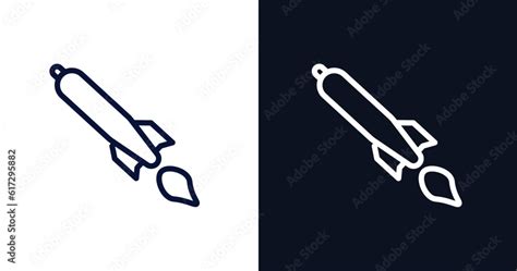 Torpedo Icon Thin Line Torpedo Icon From Military And War And