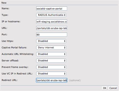 Aruba IAP Social ID Developers