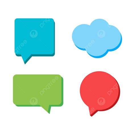 3d 연설 거품 모양 설정 벡터 구름 사각형 원 및 사각형 채팅 상자 배너 3d 말풍선 모양 벡터 구름 원형 및 사각형 대화 상자 배너 Png 일러스트 및 벡터 에