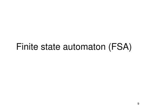 ppt finite state automaton fsa powerpoint presentation free
