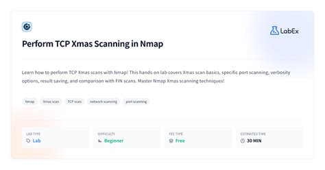 perform tcp xmas scanning in nmap labex