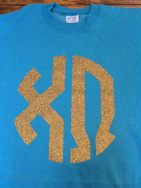 Chi Omega Greek Vinylglitter Sweatshirt