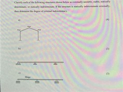 Solved Classify Each Of The Following Structures Shown Below